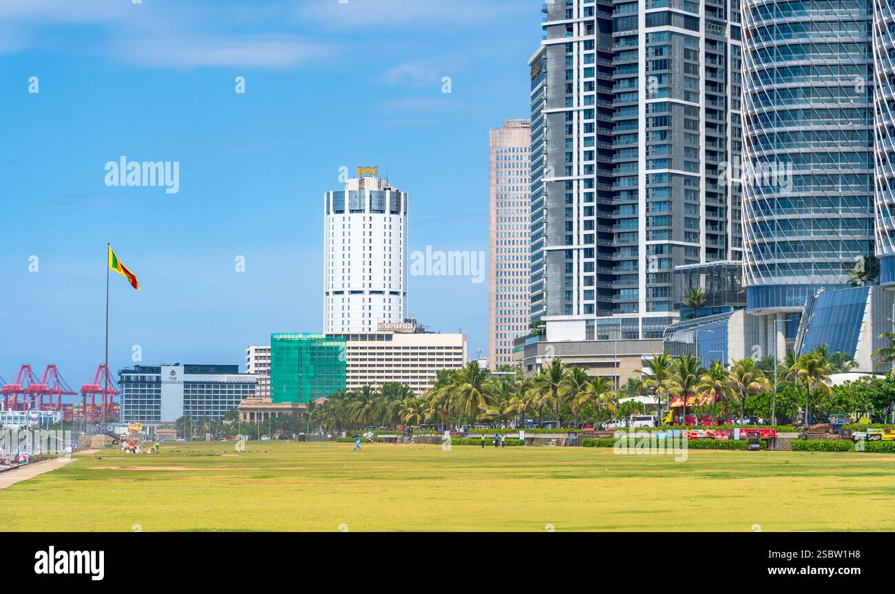 Colombo, Sri Lanka—January 18, 2025: Modern residential towers rise ...