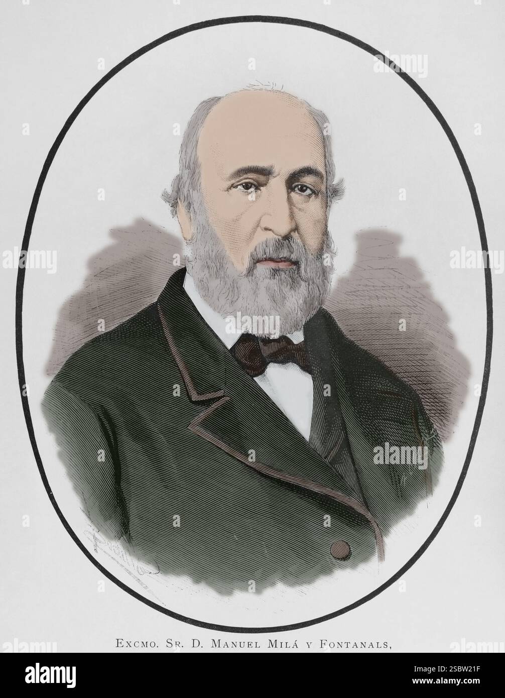 Manuel Milá y Fontanals (1818-1884). Spanish philologist, historian and ...