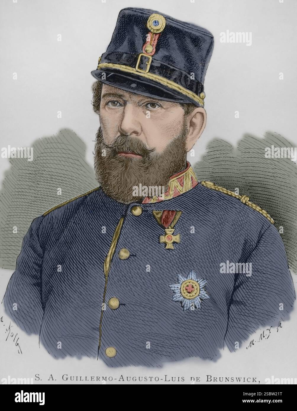 William, Duke of Brunswick (1806-1884). Duke of the Duchy of Brunswick ...