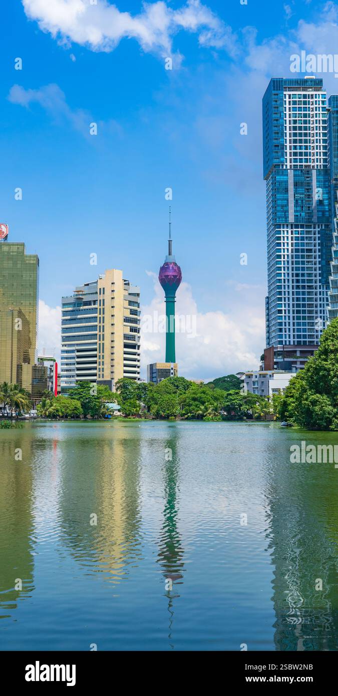 Colombo, Sri Lanka—January 18, 2025: The iconic Lotus Tower, a striking ...