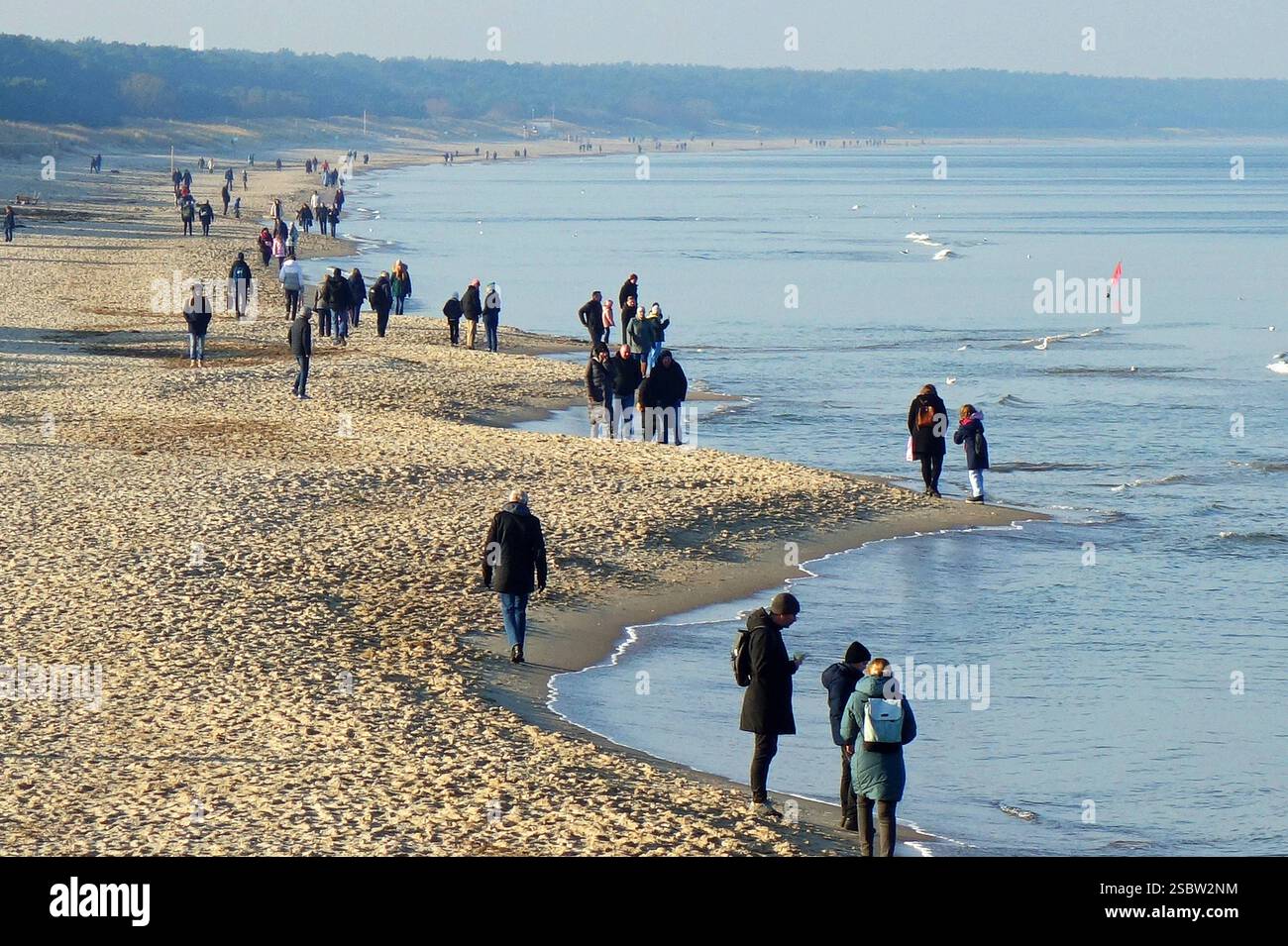 Strand Zinnowitz Seebad Zinnowitz am 04.02.2025 *** Zinnowitz beach ...