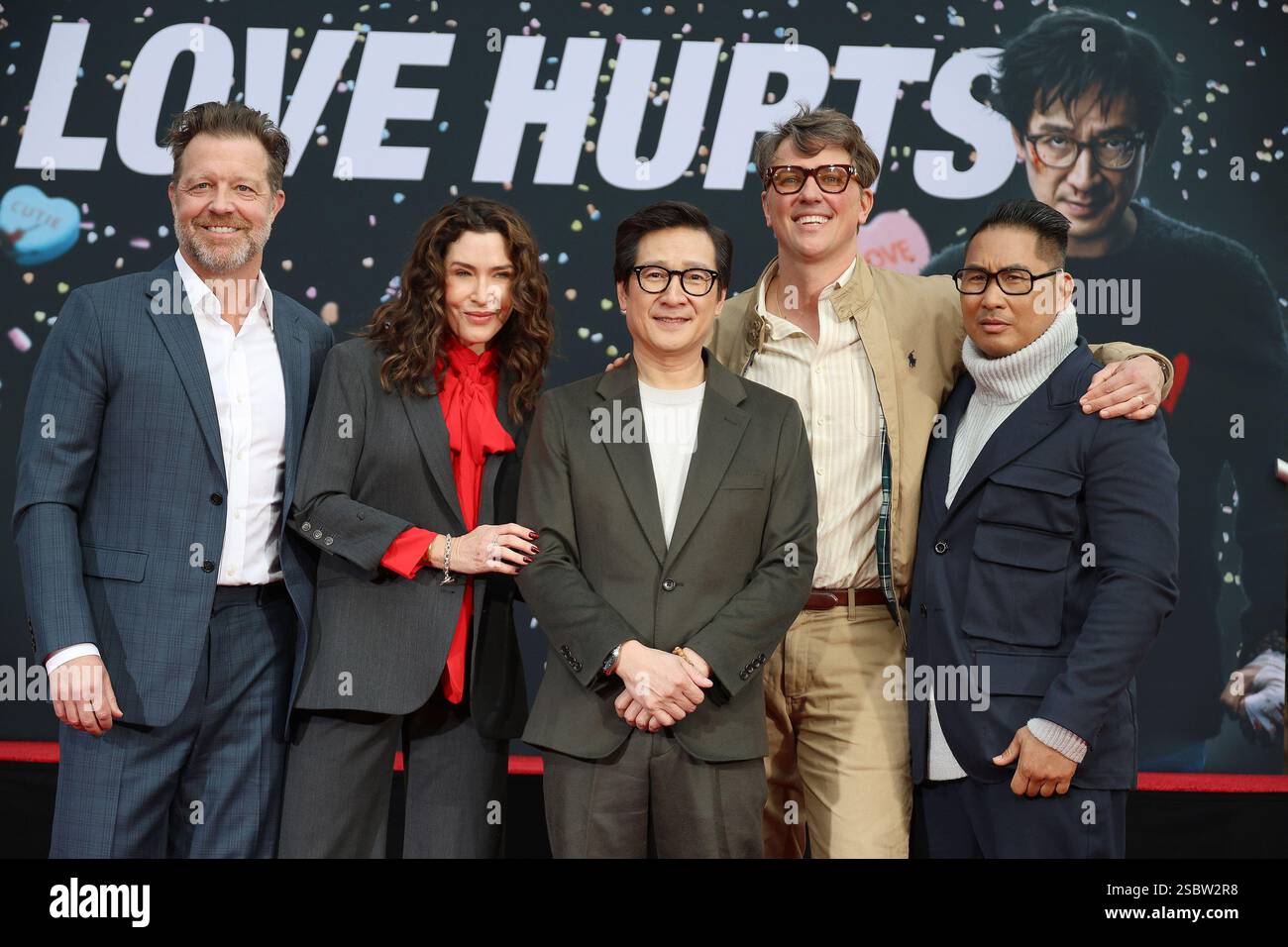 February 3, 2025, Los Angeles, California, USA: David Leitch, Kelly McCormick, Ke Huy Quan, Guy ...