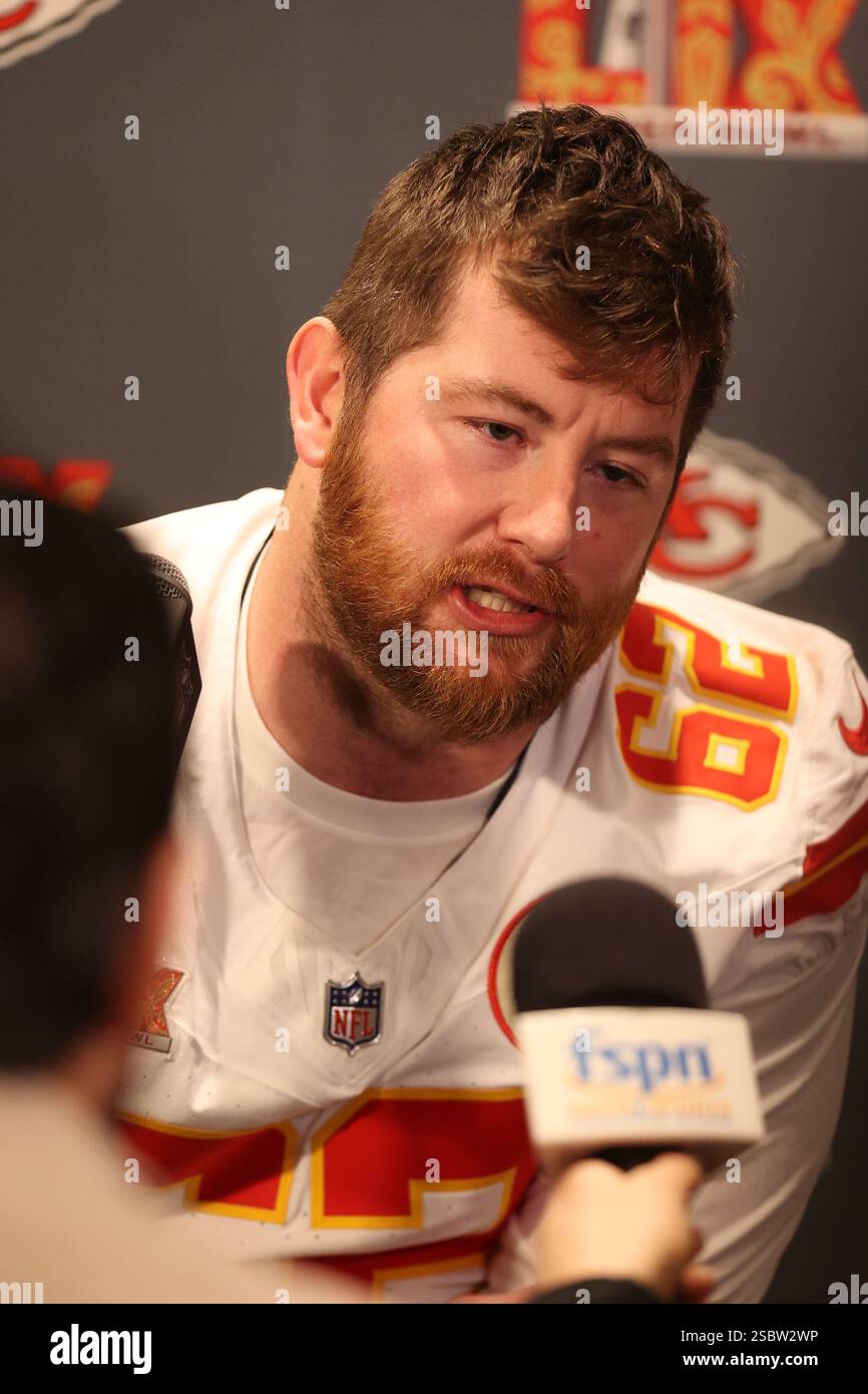 New Orleans, United States. 04th Feb, 2025. Kansas City Chiefs guard ...