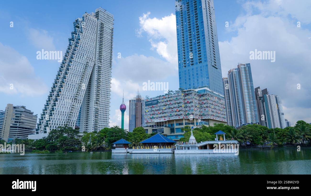 Colombo, Sri Lanka—January 18, 2025: Modern residential towers rise ...