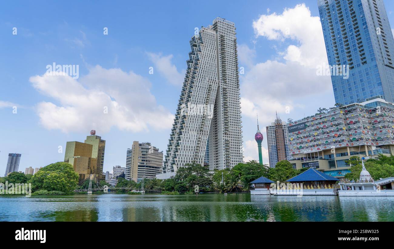 Colombo, Sri Lanka—January 18, 2025: Modern residential towers rise ...