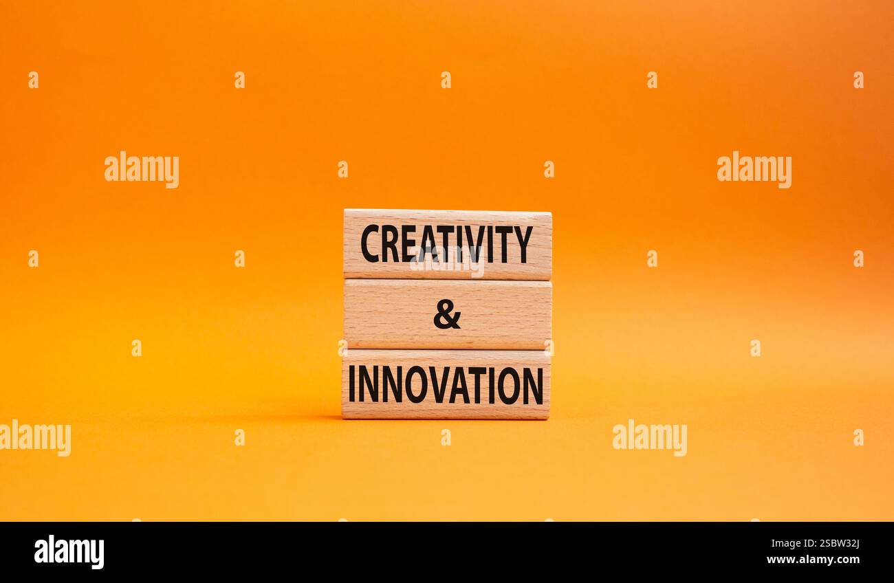 Creativity and innovation symbol. Concept word Creativity and ...