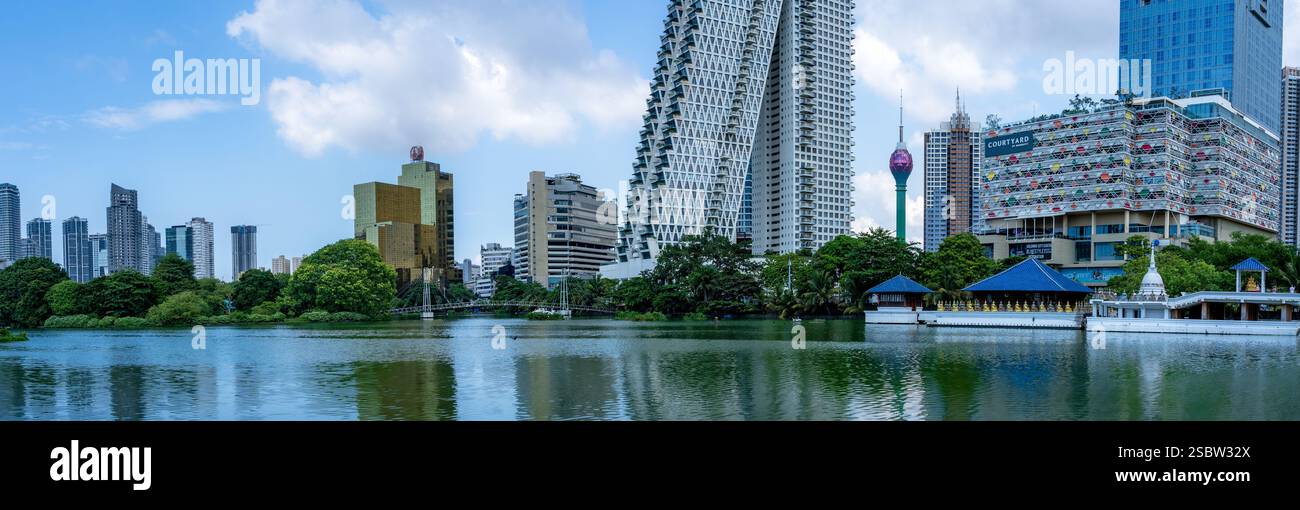 Colombo, Sri Lanka—January 18, 2025: Modern residential towers rise ...