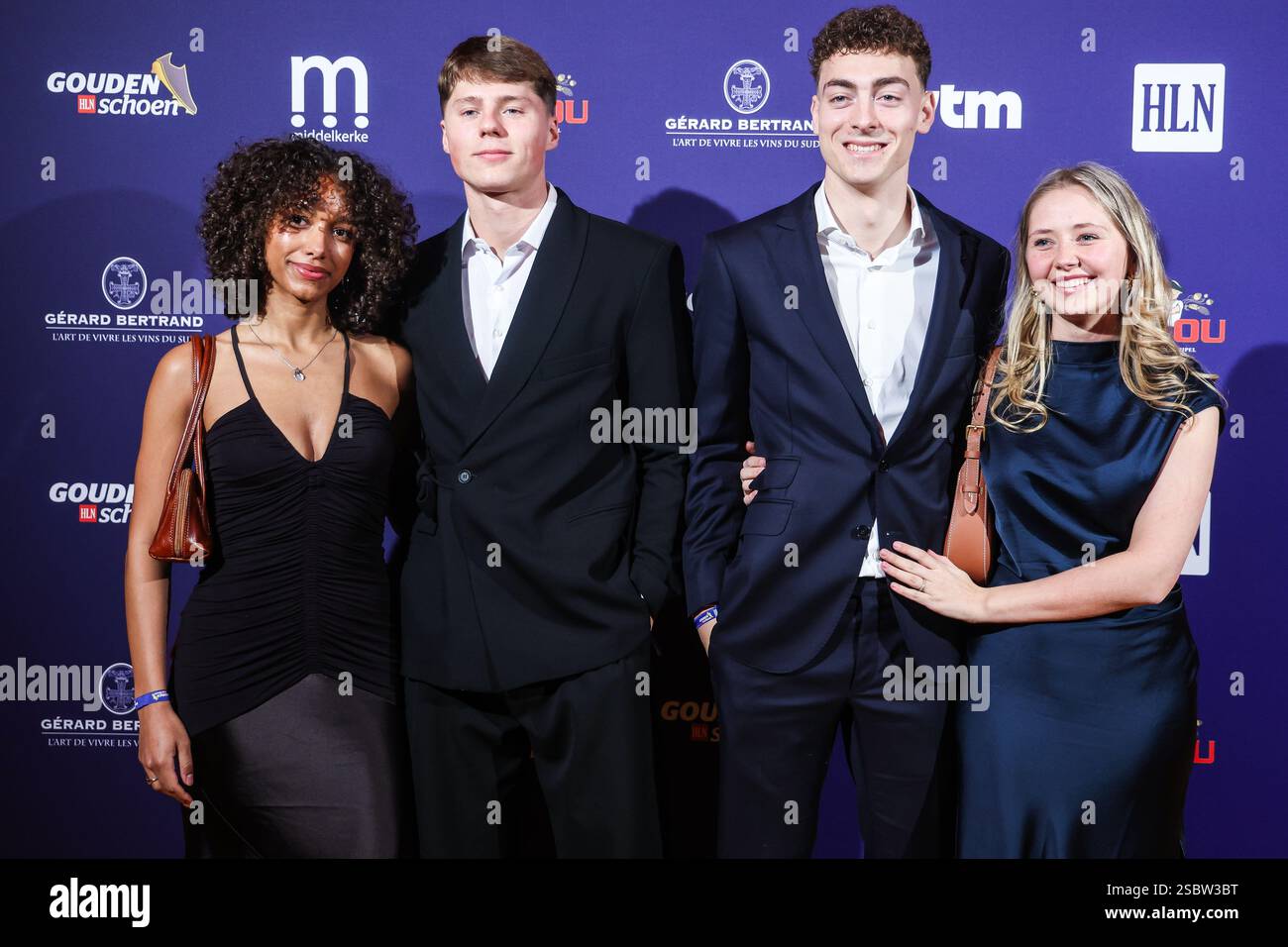 Middelkerke, Belgium. 04th Feb, 2025. Gent's Mathias Delorge and his ...