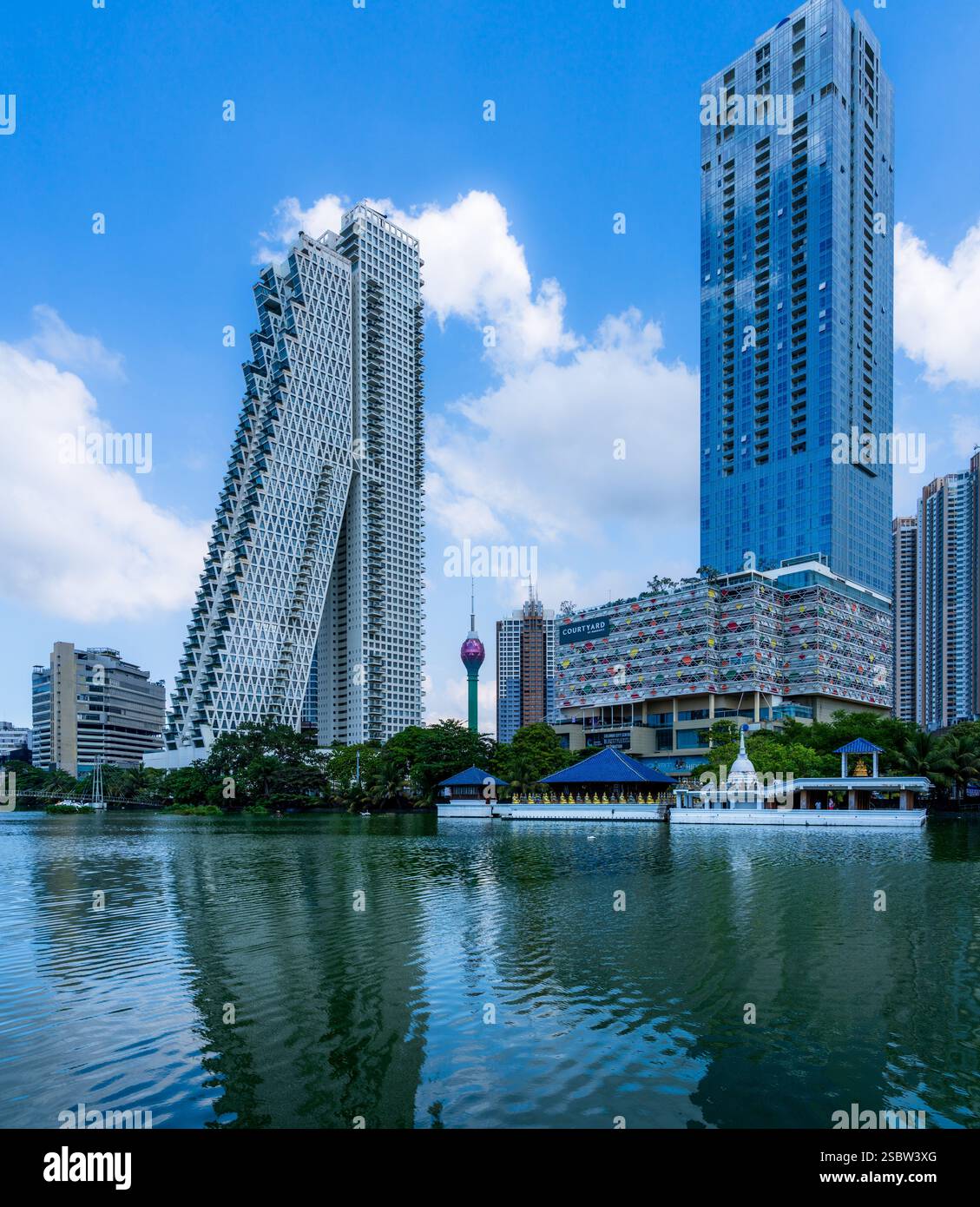 Colombo, Sri Lanka—January 18, 2025: Modern residential towers rise ...