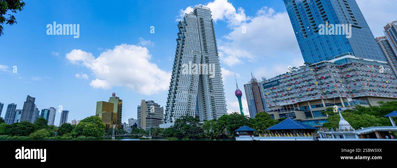 Colombo, Sri Lanka—January 18, 2025: Modern residential towers rise ...