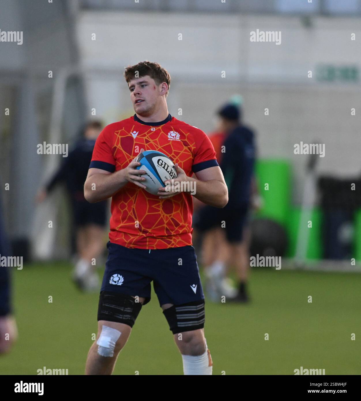 Oriam Sports Centre Edinburgh.Scotland, UK. Feb, 2025. Scotland U20 Rugby training session ahead ...