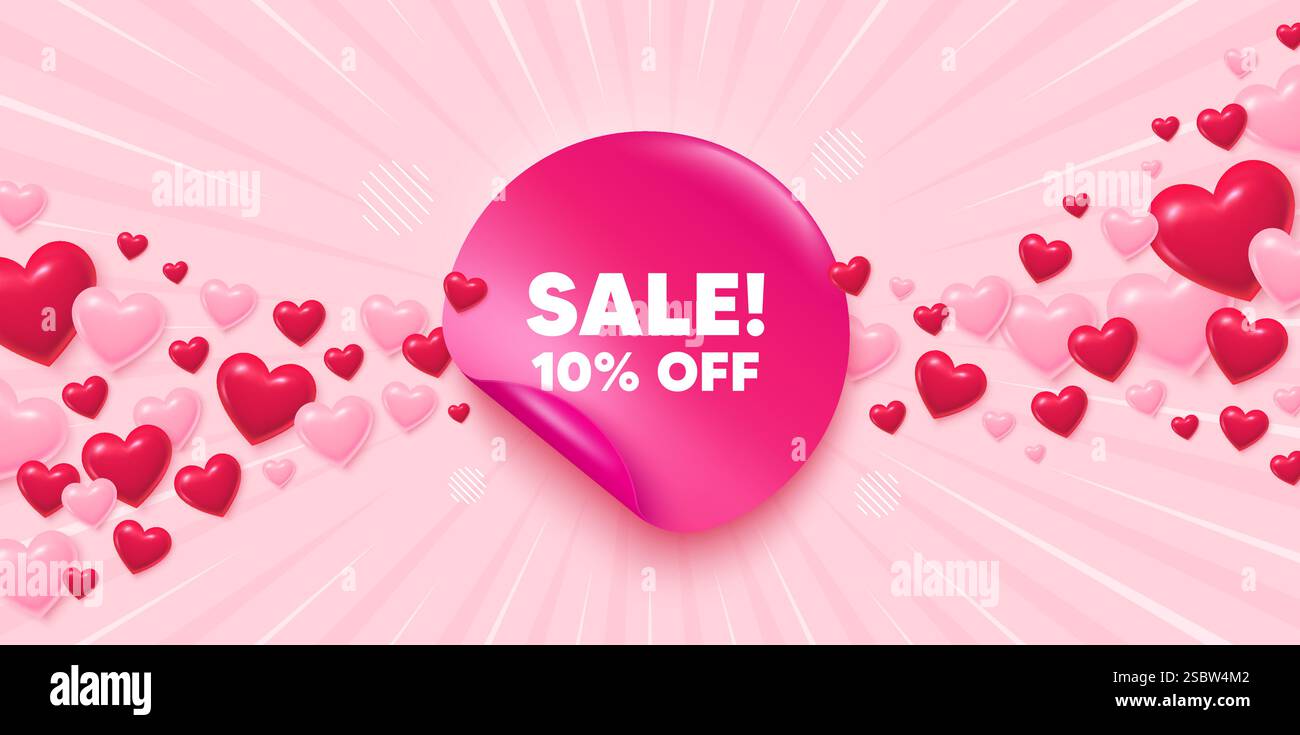 Discount sticker love banner hi-res stock photography and images - Alamy