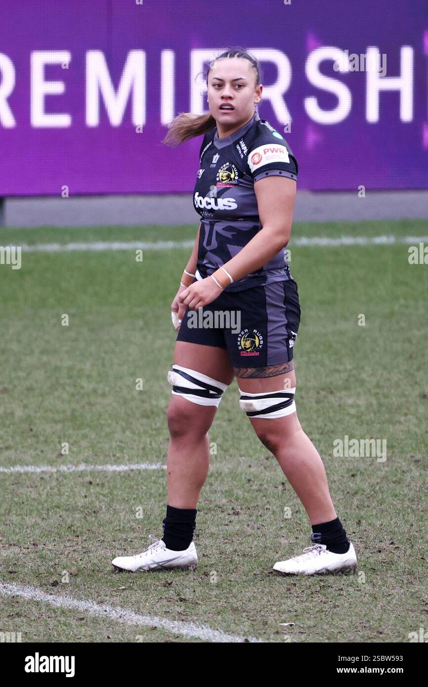 Exeter, Devon, UK. 2nd Feb, 2025. PWR Professional Women's Rugby Exeter ...