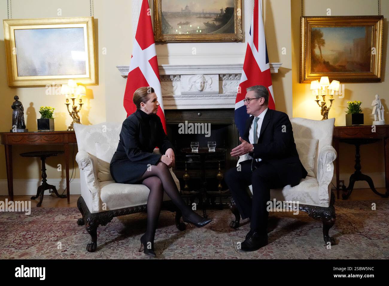 Prime Minister Sir Keir Starmer welcomes Prime Minister of Denmark ...