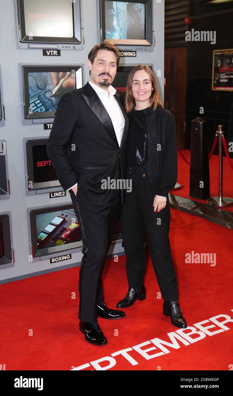 Moritz Binder attending the UK premiere of September 5 at the Curzon Mayfair in central London ...