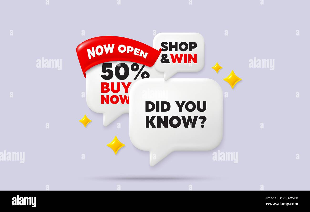 Did you know tag. Special offer question sign. Ribbon speech bubbles ...