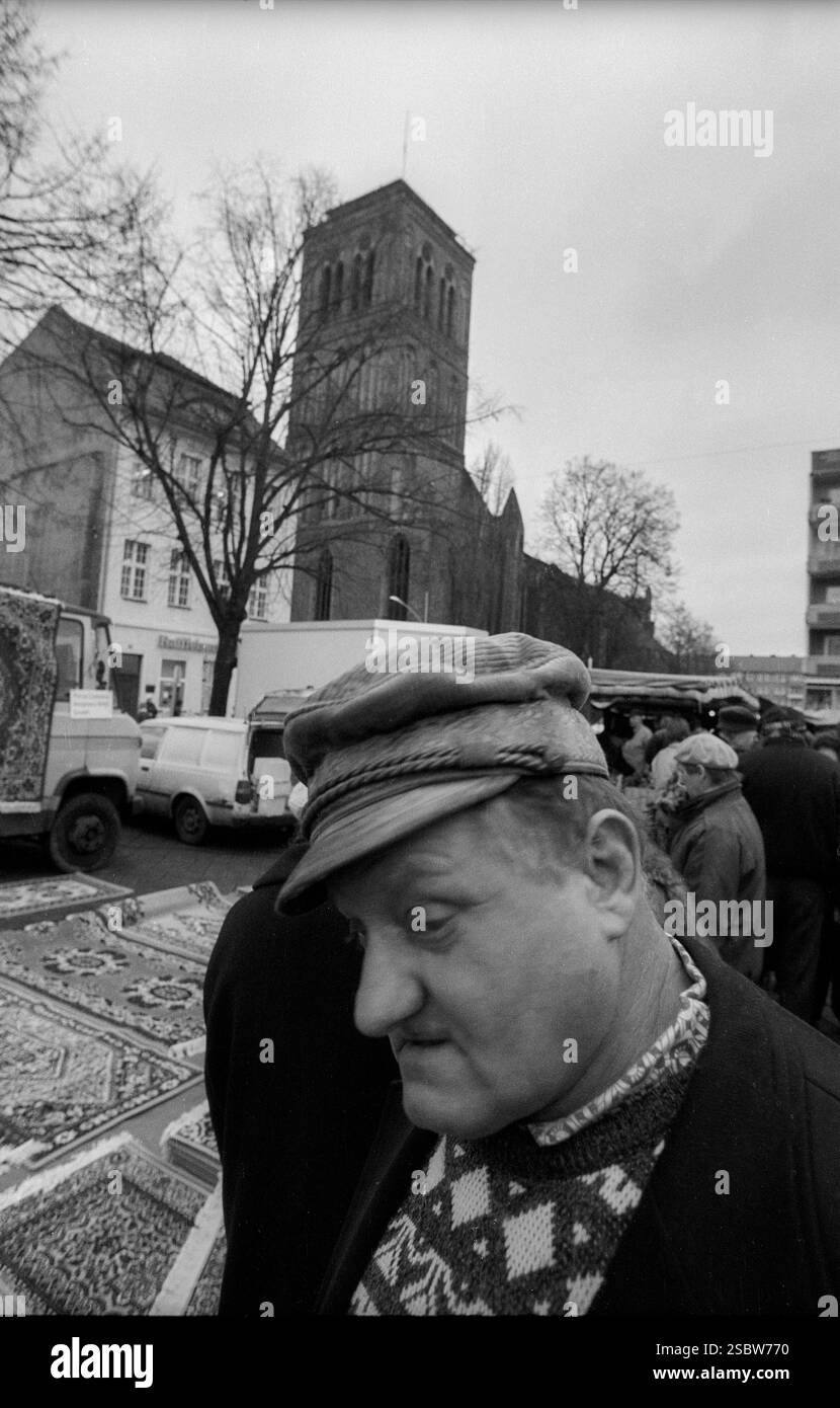 Anklam Deutschland, Anklam, 16.01.1992, Mecklenburger, Nikolaikirche ...