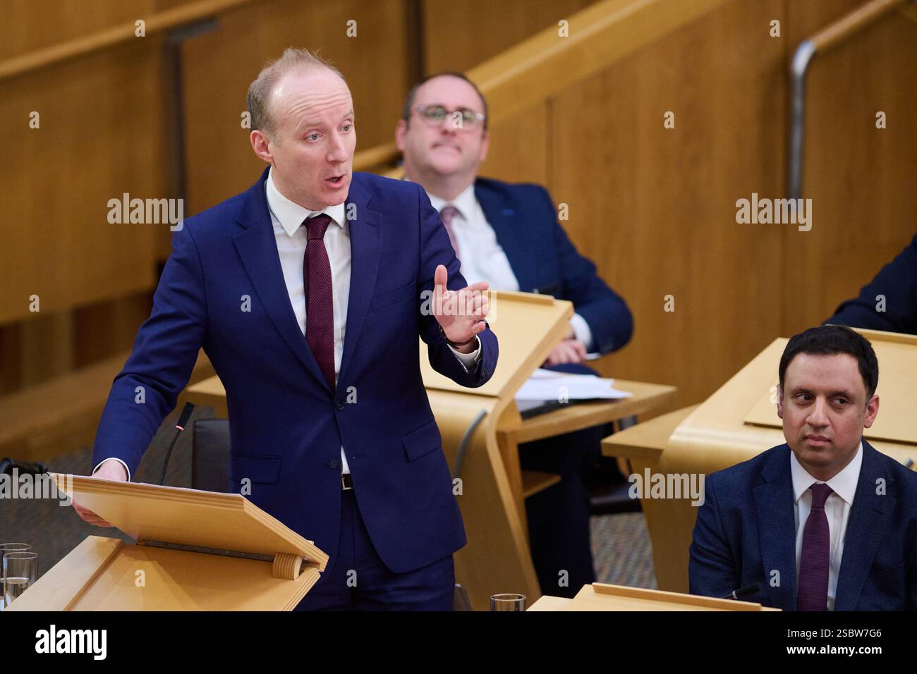 Edinburgh Scotland, UK 04 February 2025. Michael Marra MSP at the ...