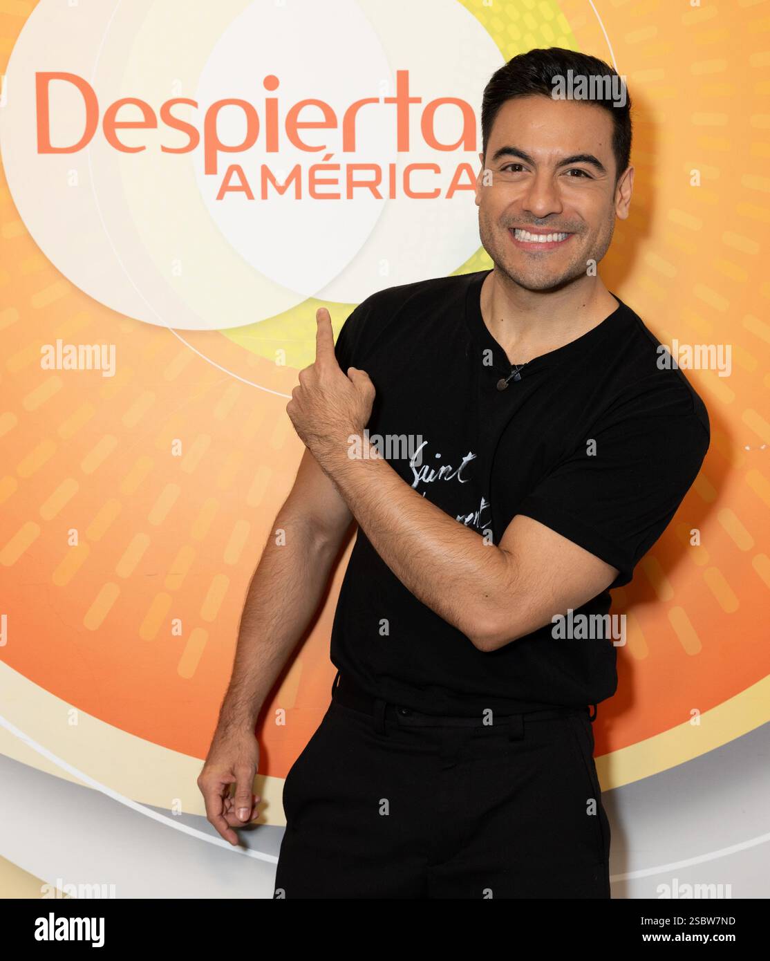 DORAL, FLORIDA - FEBRUARY 4: Carlos Rivera is seen at Univision's ...