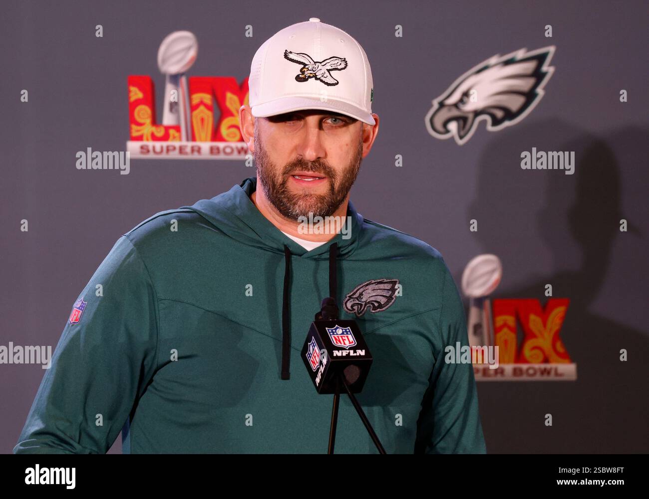 New Orleans, United States. 04th Feb, 2025. Philadelphia Eagles head ...