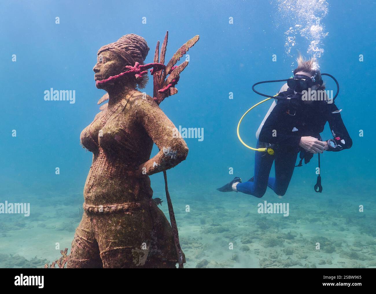 Molinere bay underwater sculpture park hi-res stock photography and ...