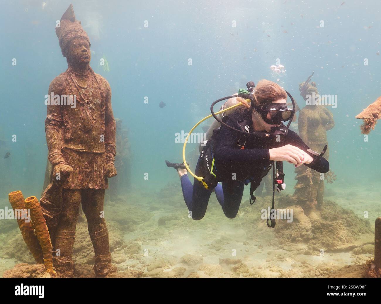 Molinere bay underwater sculpture park hi-res stock photography and ...