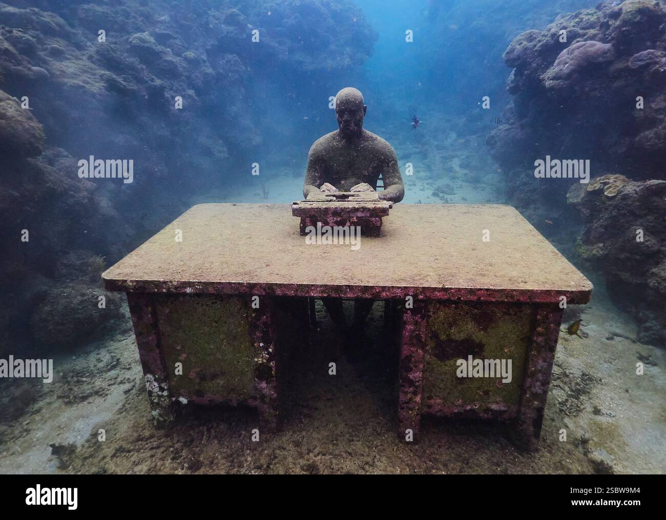 Molinere Underwater Sculpture Park, Grenada Stock Photo - Alamy