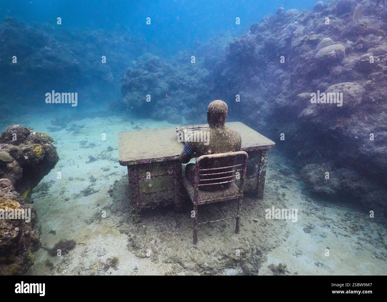Molinere Underwater Sculpture Park, Grenada Stock Photo - Alamy