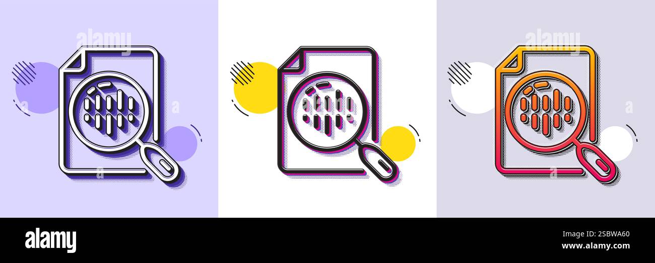 Diagram chart line icon. Analytics graph sign. Halftone dotted pattern. Vector Stock Vector ...