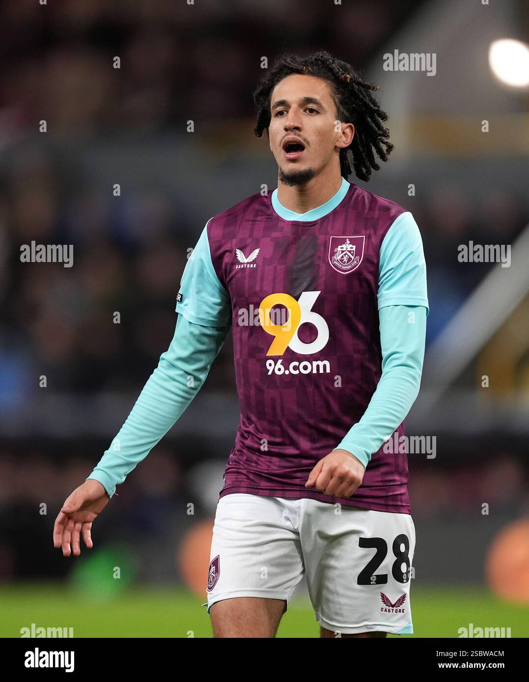 Burnley's Hannibal Mejbri during the Sky Bet Championship match at Turf ...