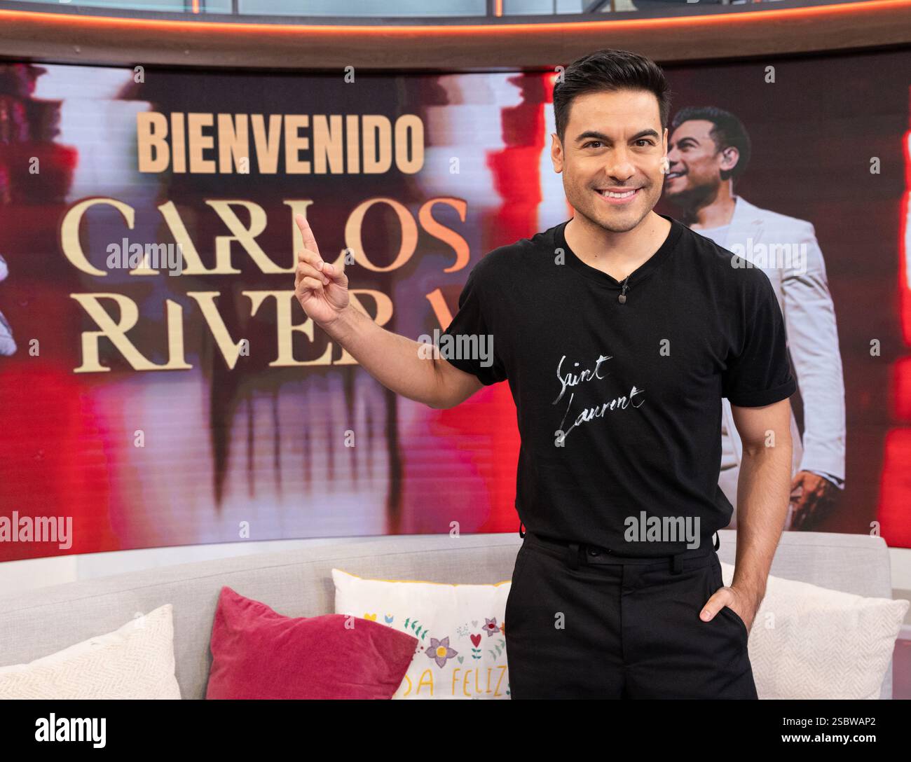 DORAL, FLORIDA - FEBRUARY 4: Carlos Rivera is seen at Univision's ...