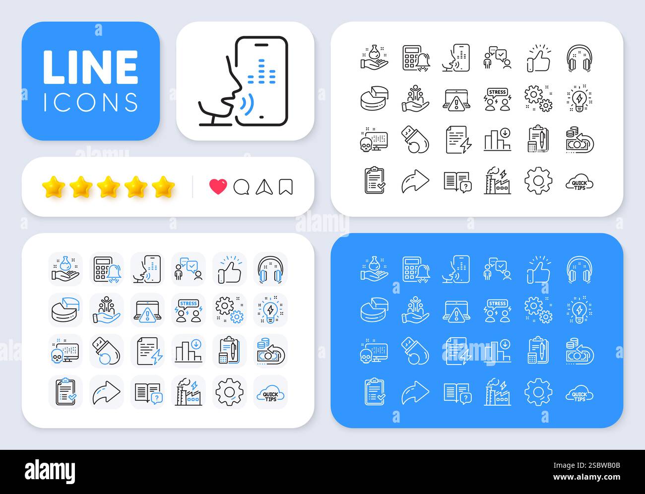 Quick tips, Inclusion and Power certificate line icons for web app. Pictogram icon. App line ...