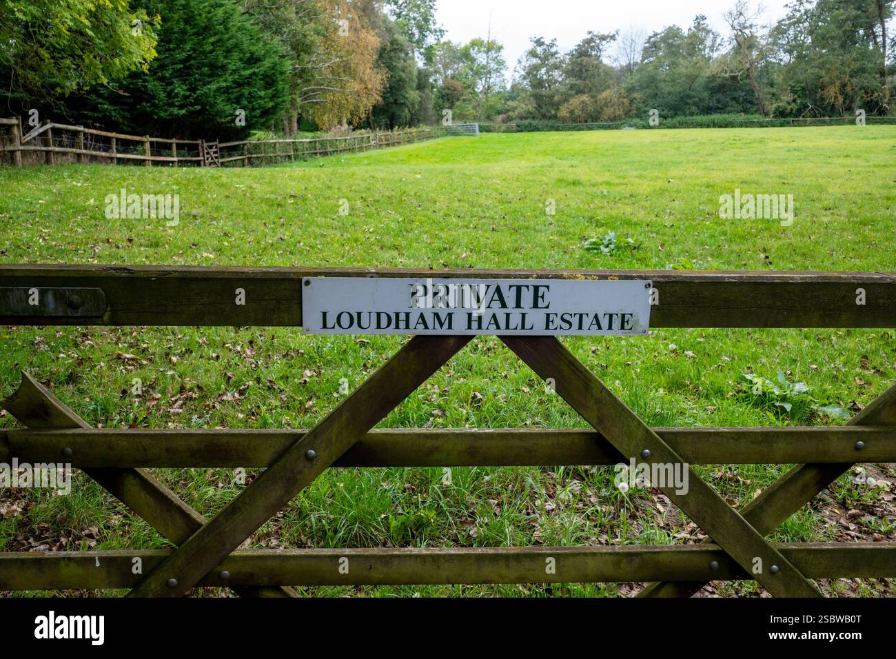 Loudham Hall estate Suffolk England Stock Photo - Alamy