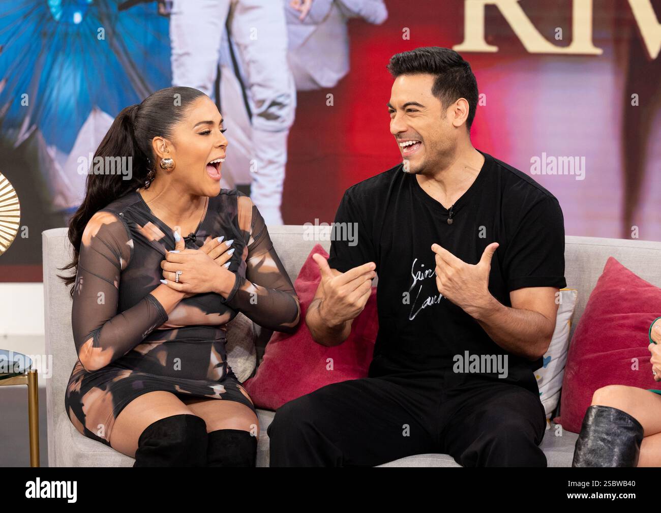 DORAL, FLORIDA - FEBRUARY 4: Francisca and Carlos Rivera are seen at ...
