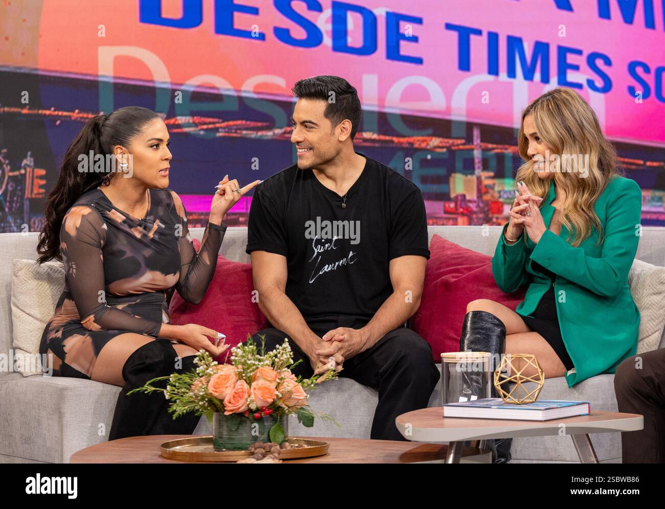 DORAL, FLORIDA - FEBRUARY 4: Francisca, Carlos Rivera and Karla ...