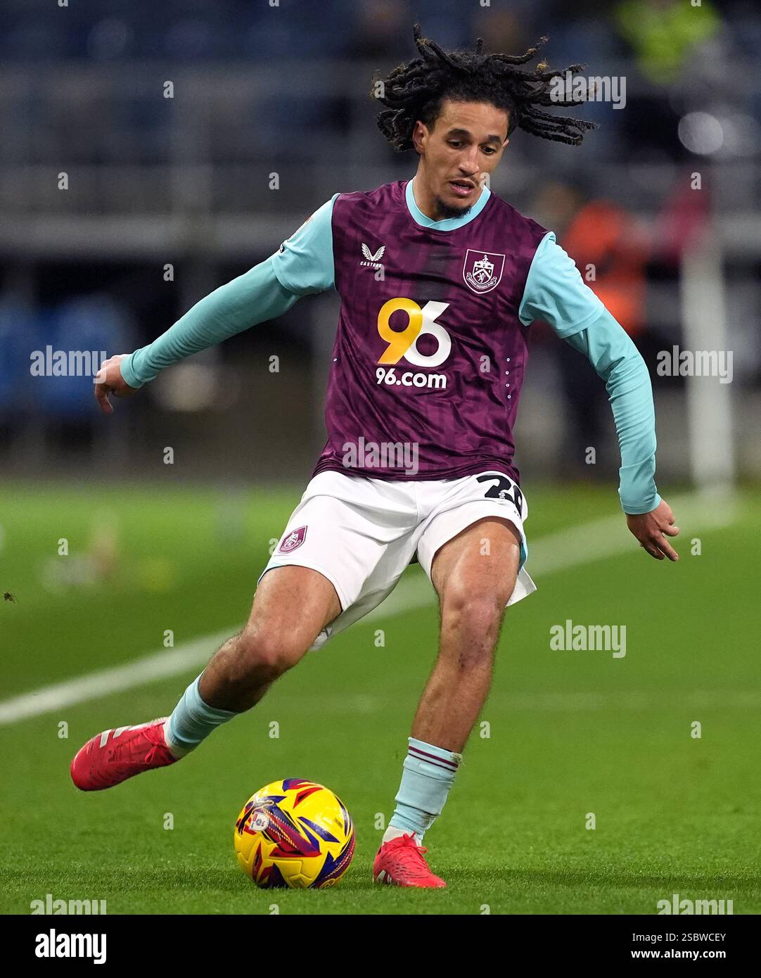 Burnley's Hannibal Mejbri during the Sky Bet Championship match at Turf ...