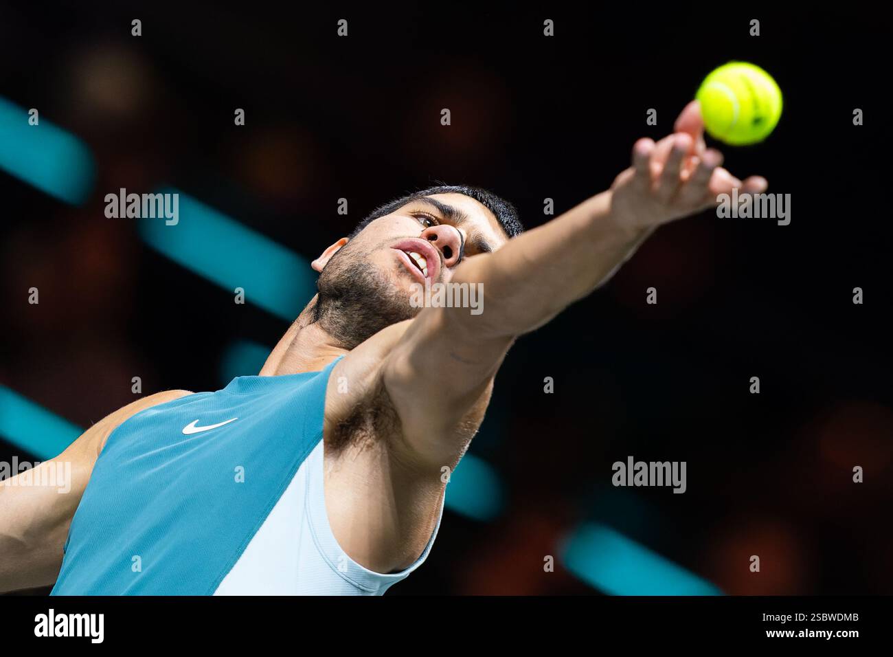Rotterdam, Netherlands. 04th Feb, 2025. ROTTERDAM, NETHERLANDS - FEBRUARY 4: Carlos Alcaraz of ...