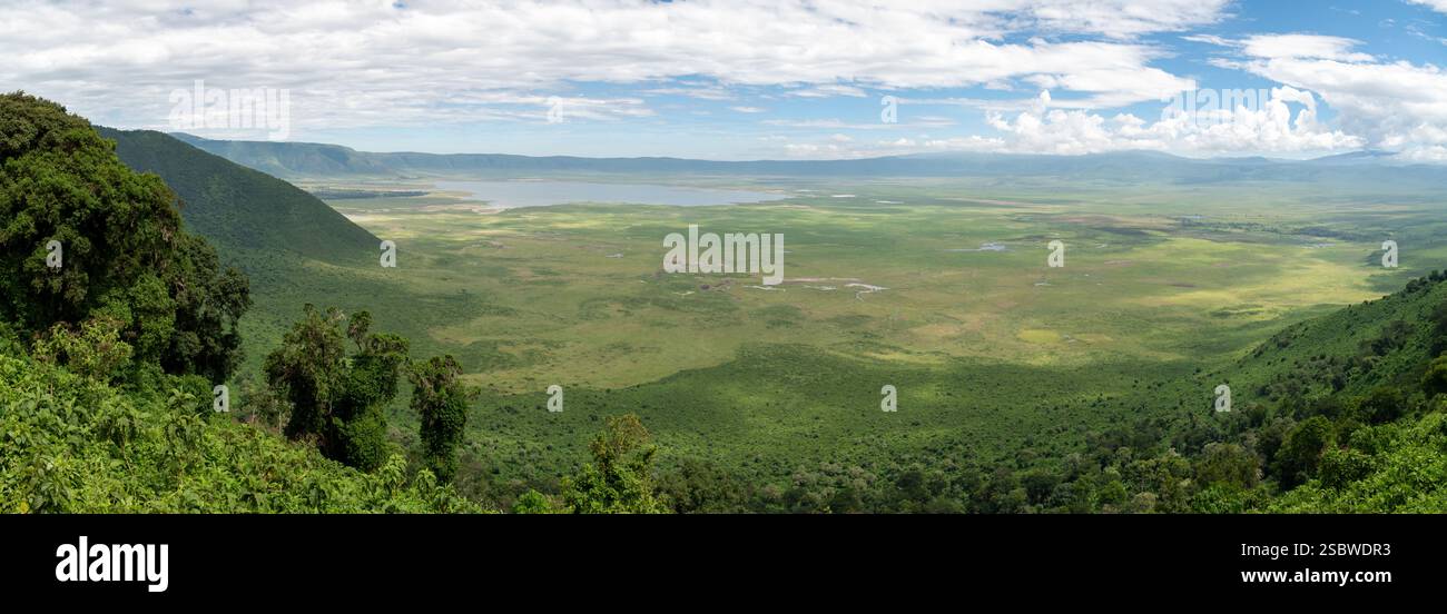 View of the ngorongoro crater in Tanzania Stock Photo - Alamy