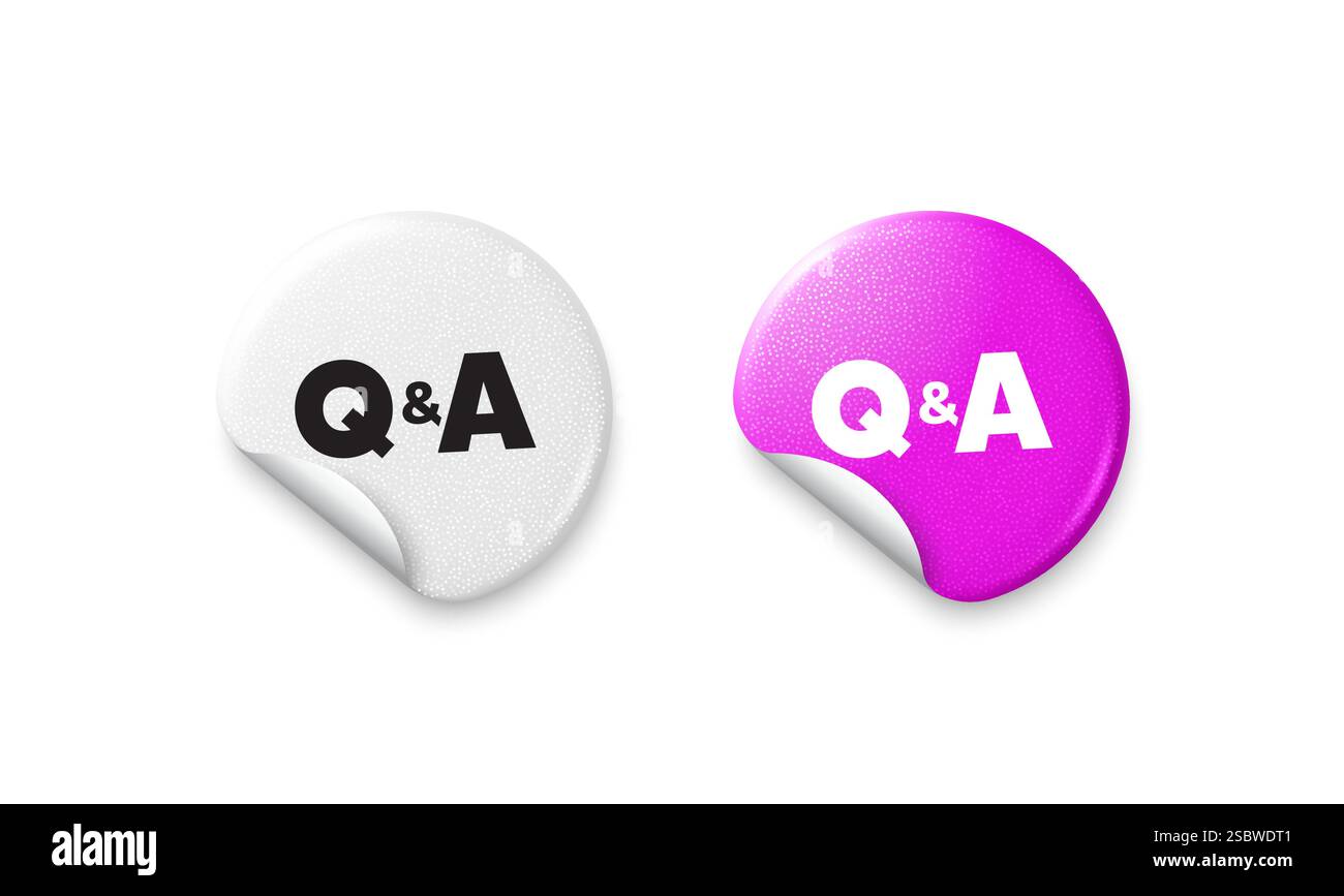 Questions and answers icon. Answer question sign. Stickers special ...