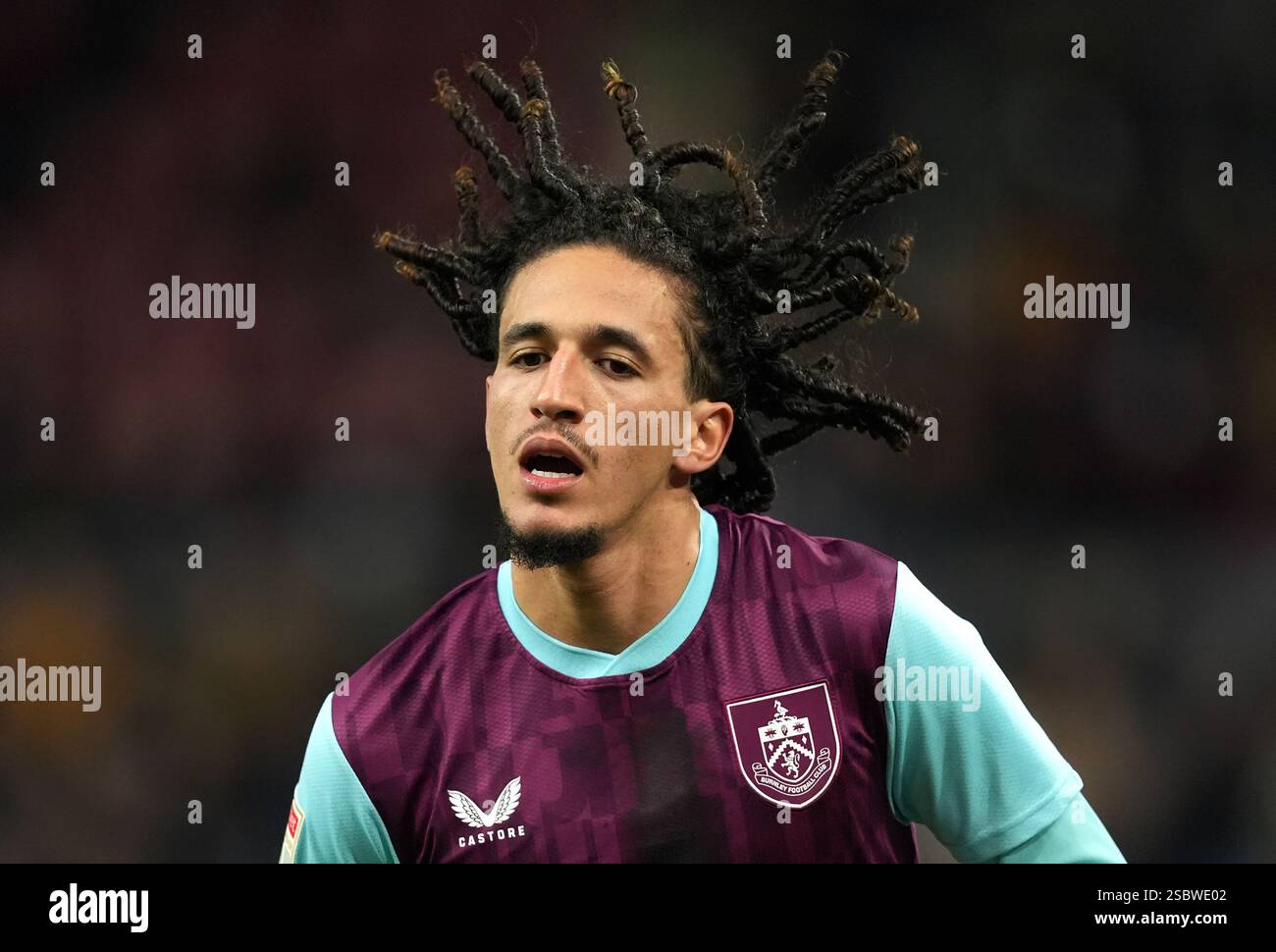 Burnley's Hannibal Mejbri during the Sky Bet Championship match at Turf ...