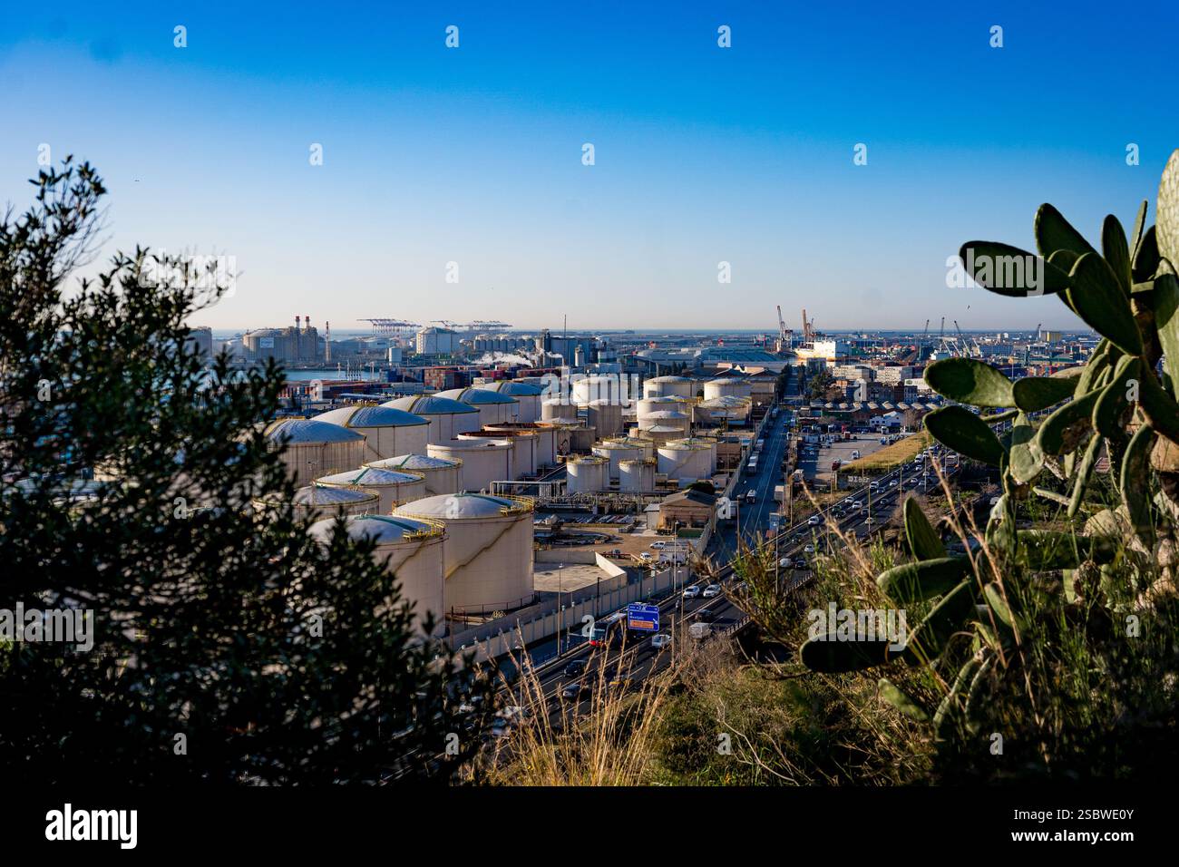 Shipping Containers And Cargo Ships Are Seen At The Port Of Barcelona shipping-containers-and-cargo-ships-are-seen-at-the-port-of-barcelona