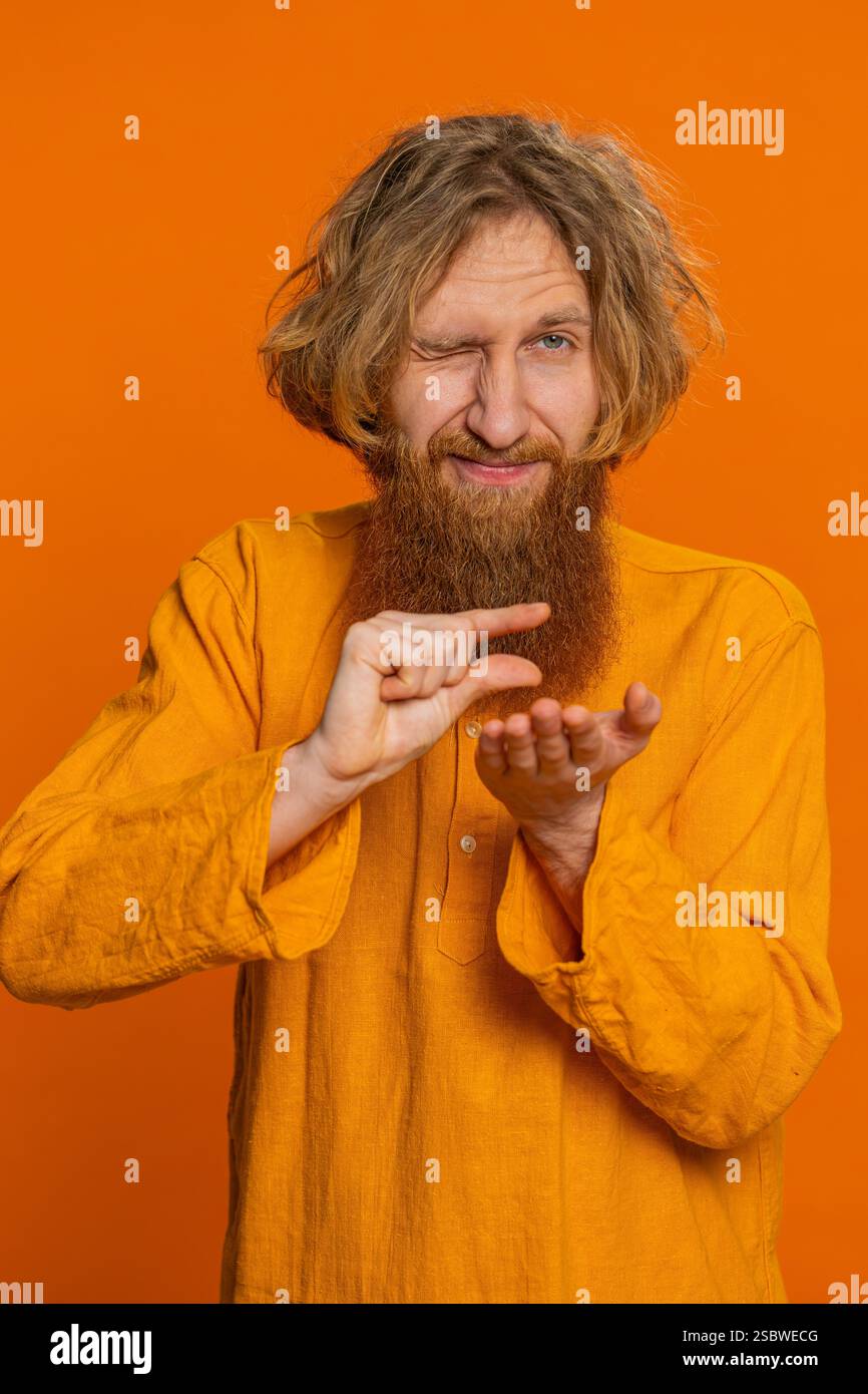 Need some more, please give me. Caucasian man showing a little bit ...