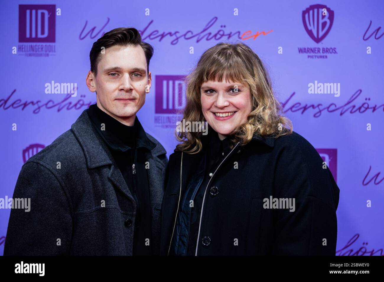 Berlin, Germany. 04th Feb, 2025. Rick Okon, actor, and Stefanie ...
