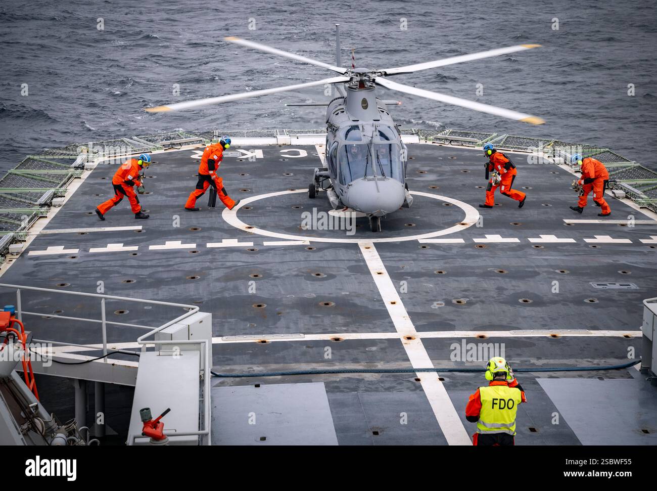 KARLSKRONA 2025-02-04 A Helicopter 15 ( HKP15 ) lands on the flight ...