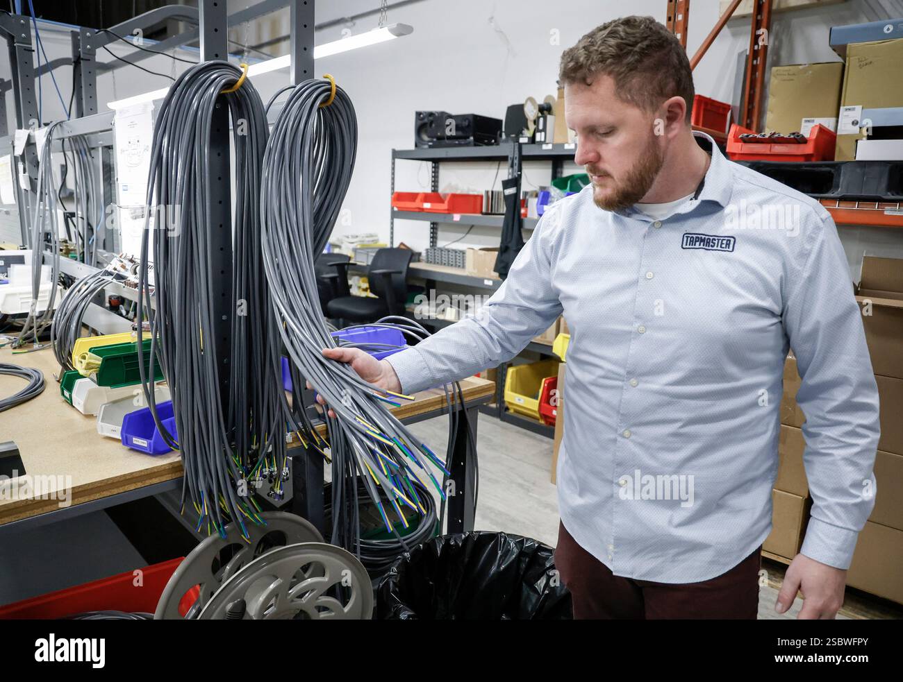 Calgary, Canada. 04th Feb, 2025. Tapmaster president Tyler Pubben ...