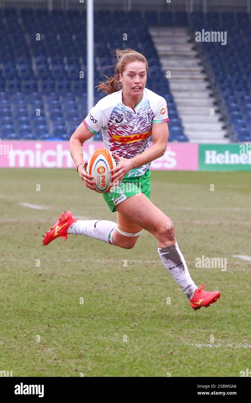 Exeter, Devon, UK. 2nd Feb, 2025. PWR Professional Women's Rugby Exeter ...
