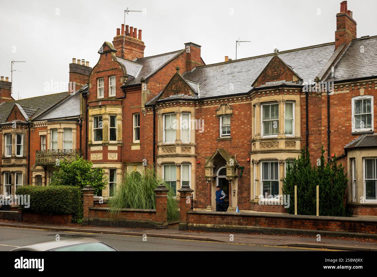 traditional detached house within residential estate in England UK ...
