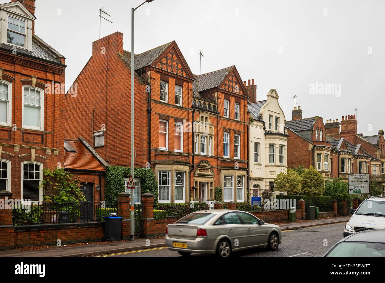 traditional detached house within residential estate in England UK ...