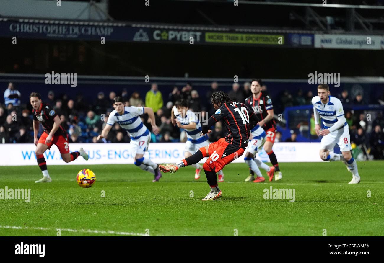 Blackburn Rovers' Tyrhys Dolan scores their side's first goal of the ...