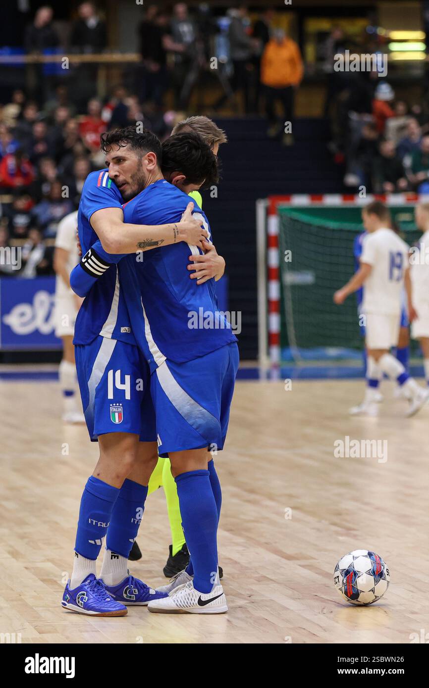 Vantaa, Finland. 04th Feb 2025. Gabriel Motta and Carmelo Musumeci of ...